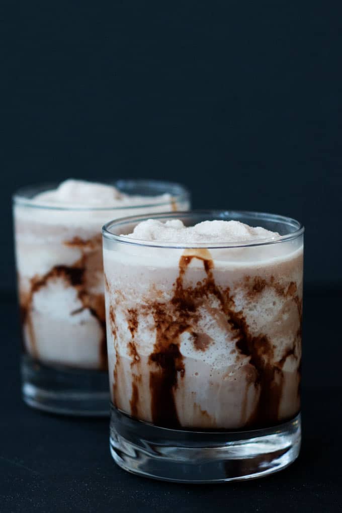 Lite Frozen Chocolate Monkey Cocktail » Blender Happy